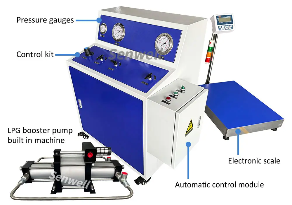 Automated LPG Cylinder Refill Machine With Weight Control